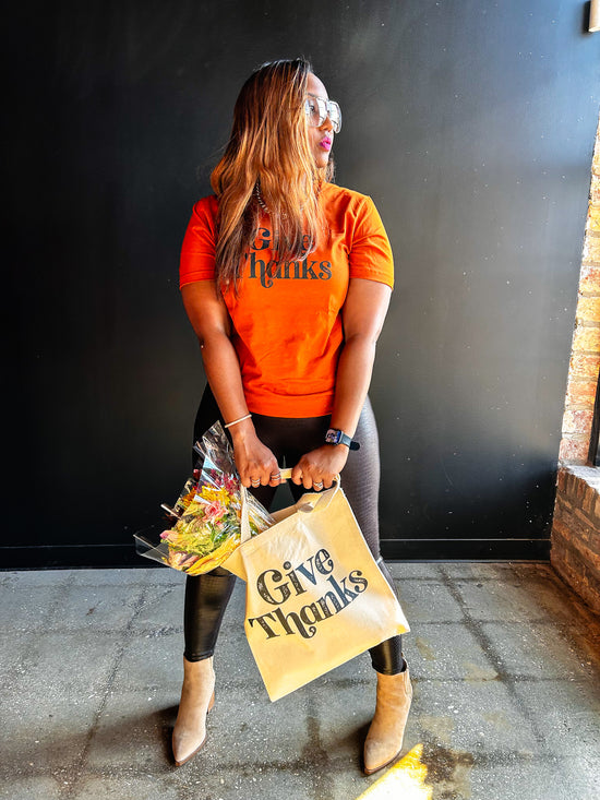 Give Thanks Adult T-Shirt – Beacon Threads