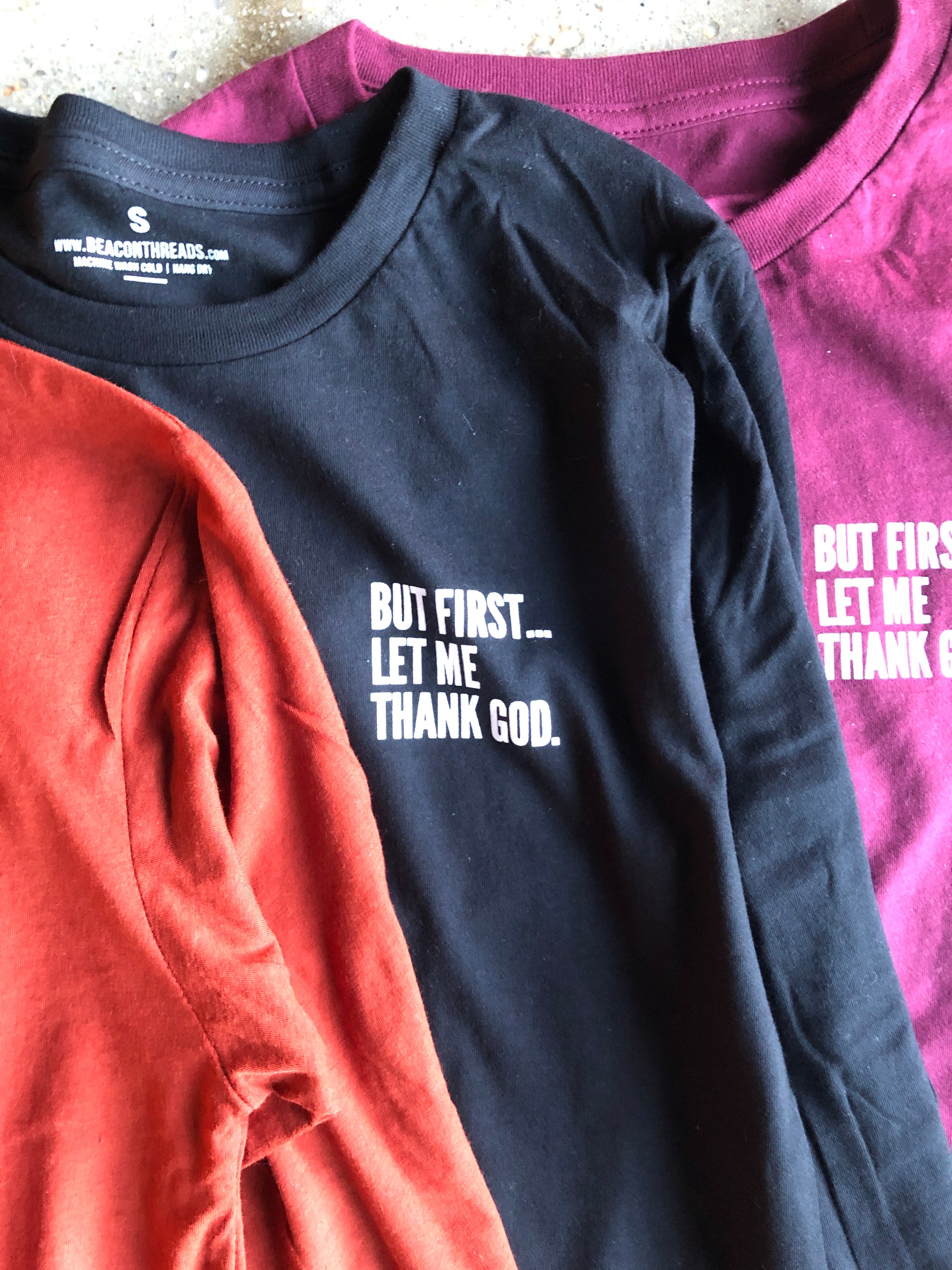 But First... Pocket Adult Long-sleeve Shirt – Beacon Threads